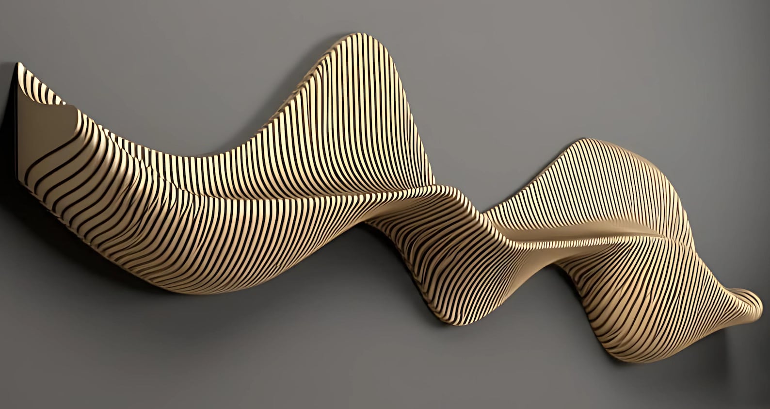 Handmade Wavy Wall Shelf – Modern Floating MDF Art Decor - Etsy