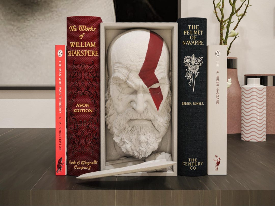 3D Printed Kratos Book Nook – God of War Geek Decor - Etsy