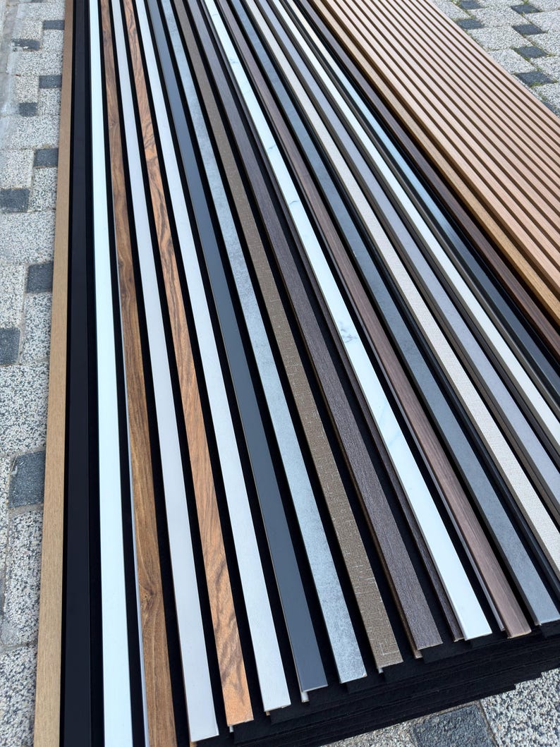 Sahara Cream Wood Slat Wall Panel, Modern Acoustic Soundproofing - Etsy