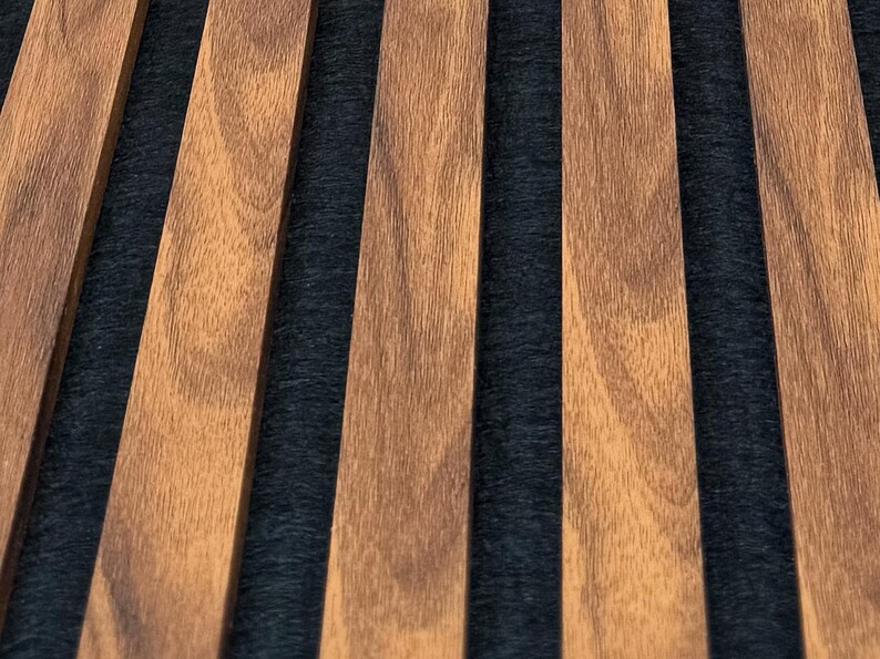 Anatolian Walnut Wood Slat Wall Panel: Sound Insulation, Custom Size - Etsy