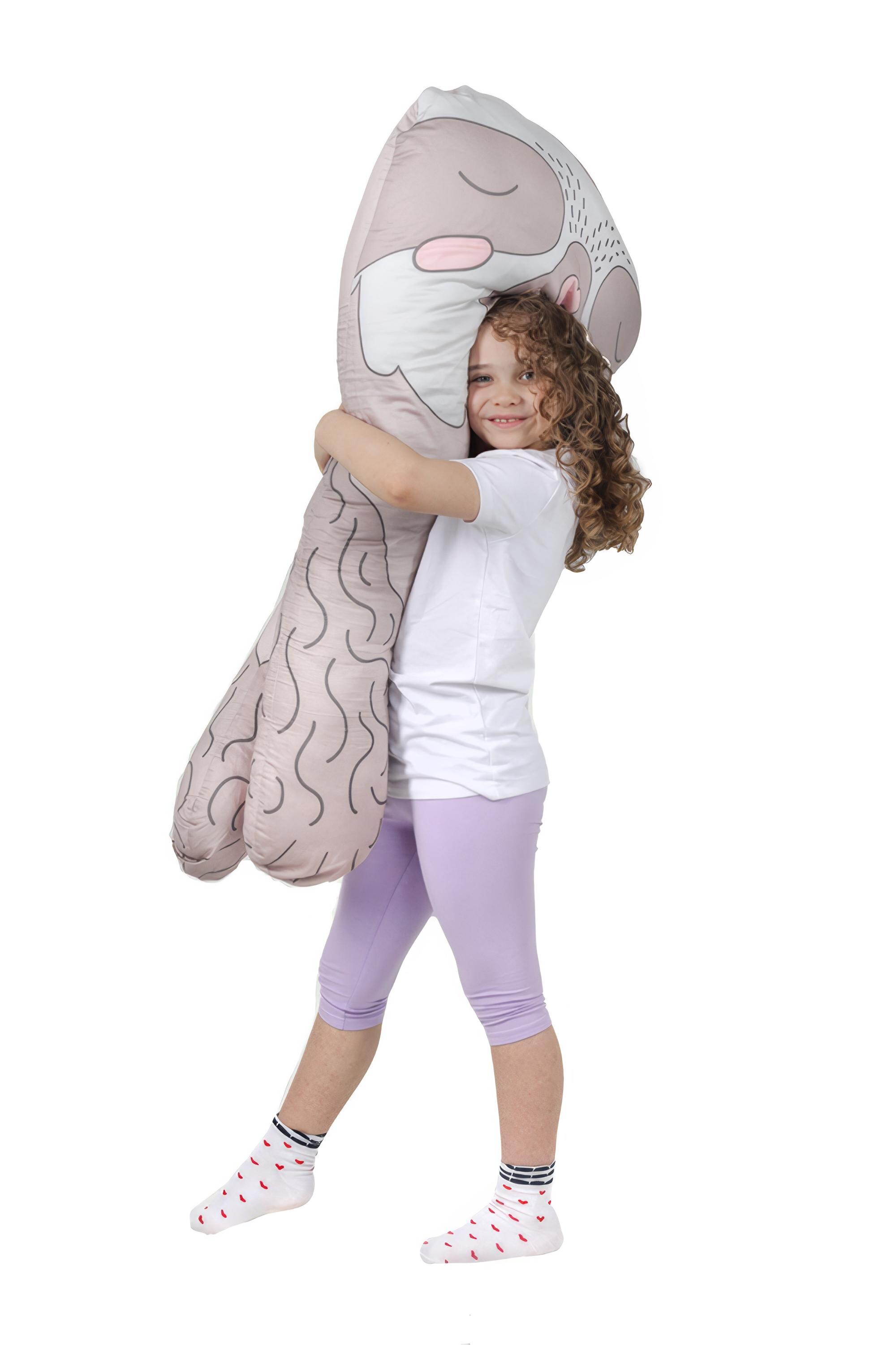Hug Me Body Pillow, Cute Sloth Shaped Pillow for Side Sleepers ...