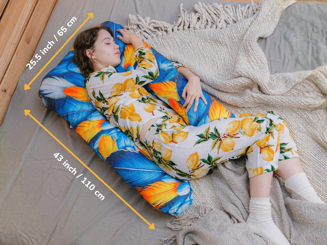 Hugging Body Cushion for Side Sleepers, Pregnancy Support & Anxiety ...