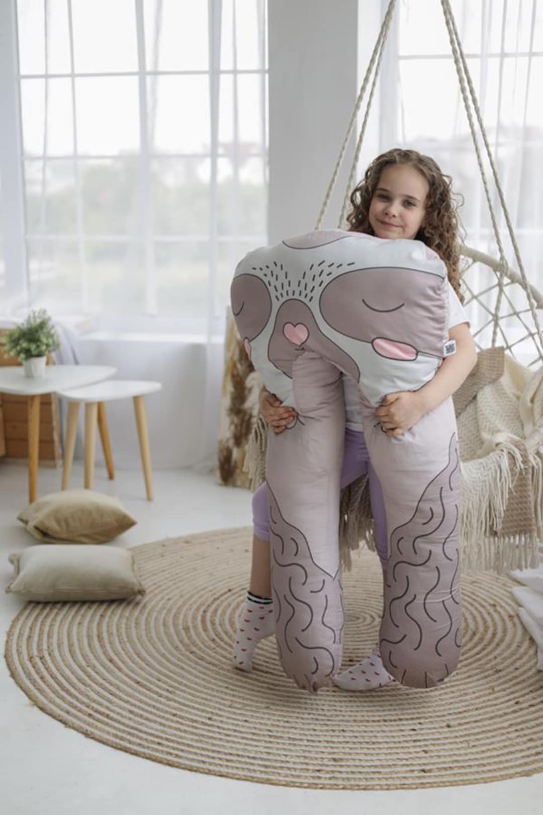 Large Cuddle Pillow, Funny Body Pillow for Kids Room or Playroom Decor ...