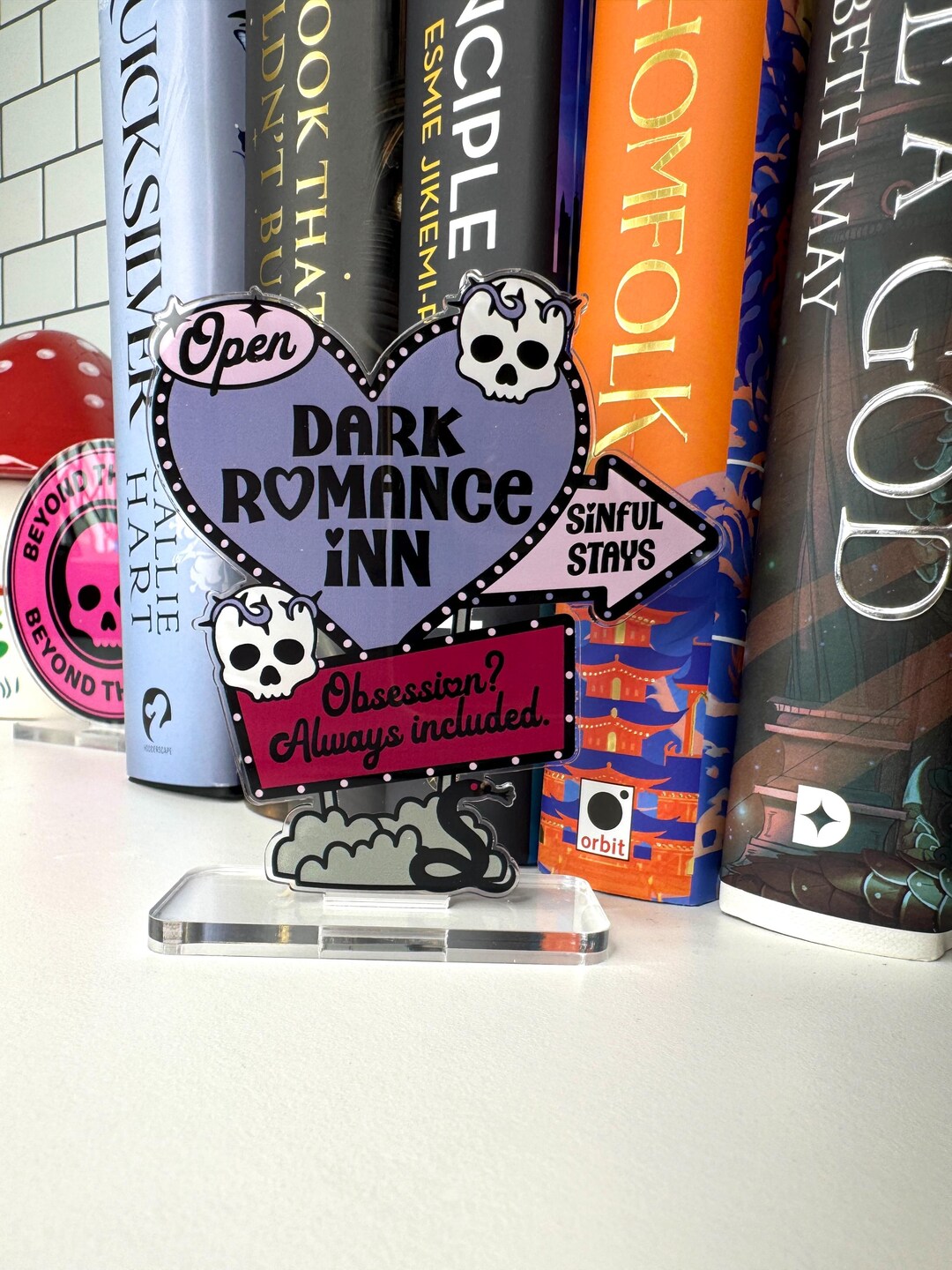 Dark Romance Inn Book Shelf Buddy Standee | Book Lover Gift | Reading ...