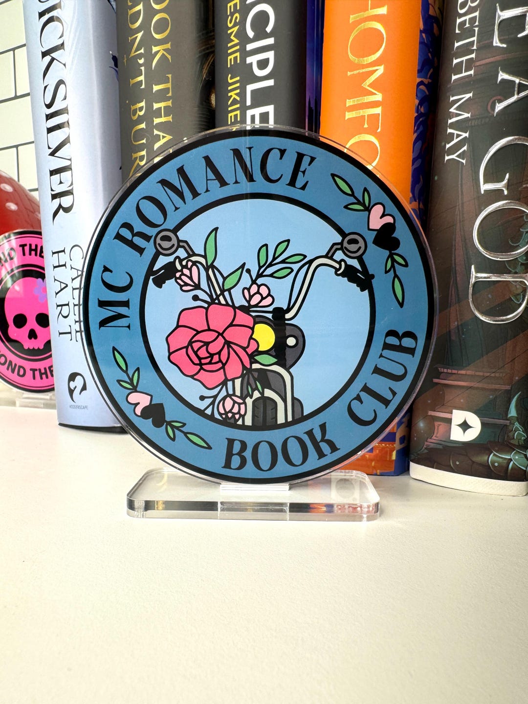 MC Romance Book Club Book Shelf Buddy Standee | Book Lover Gift ...