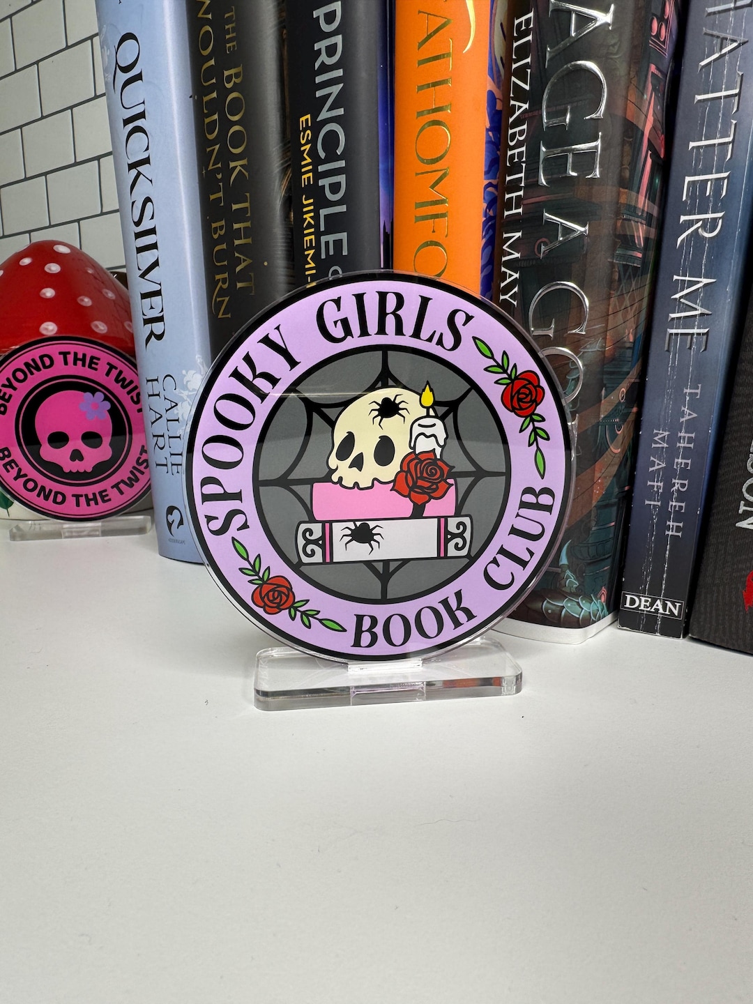 Spooky Girls Book Club Book Shelf Buddy Standee| Book Lover Gift ...