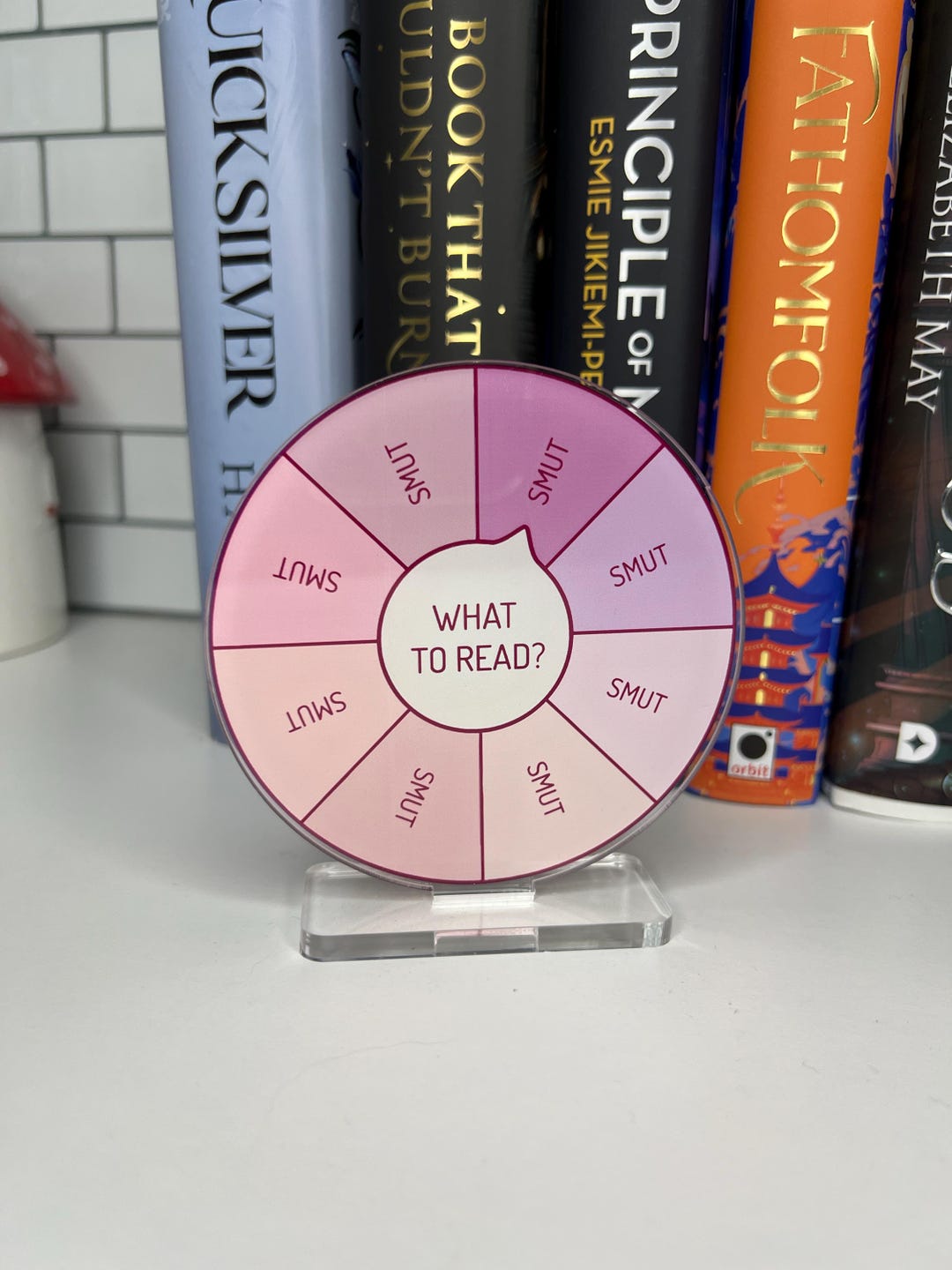 Smut Wheel Book Club Book Shelf Buddy Standee | Book Lover Gift ...