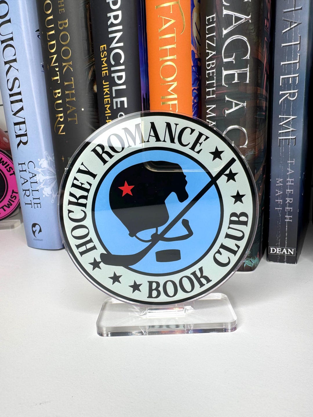 Hockey Romance Book Club Book Shelf Buddy Standee | Book Lover Gift ...