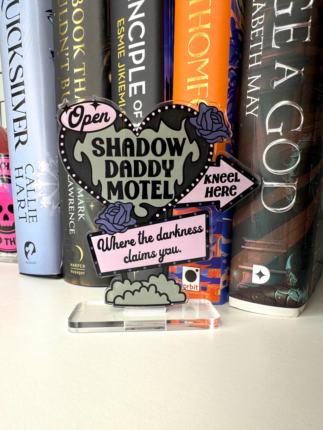 Shadow Daddy Motel Book Shelf Buddy Standee | Book Lover Gift | Reading ...