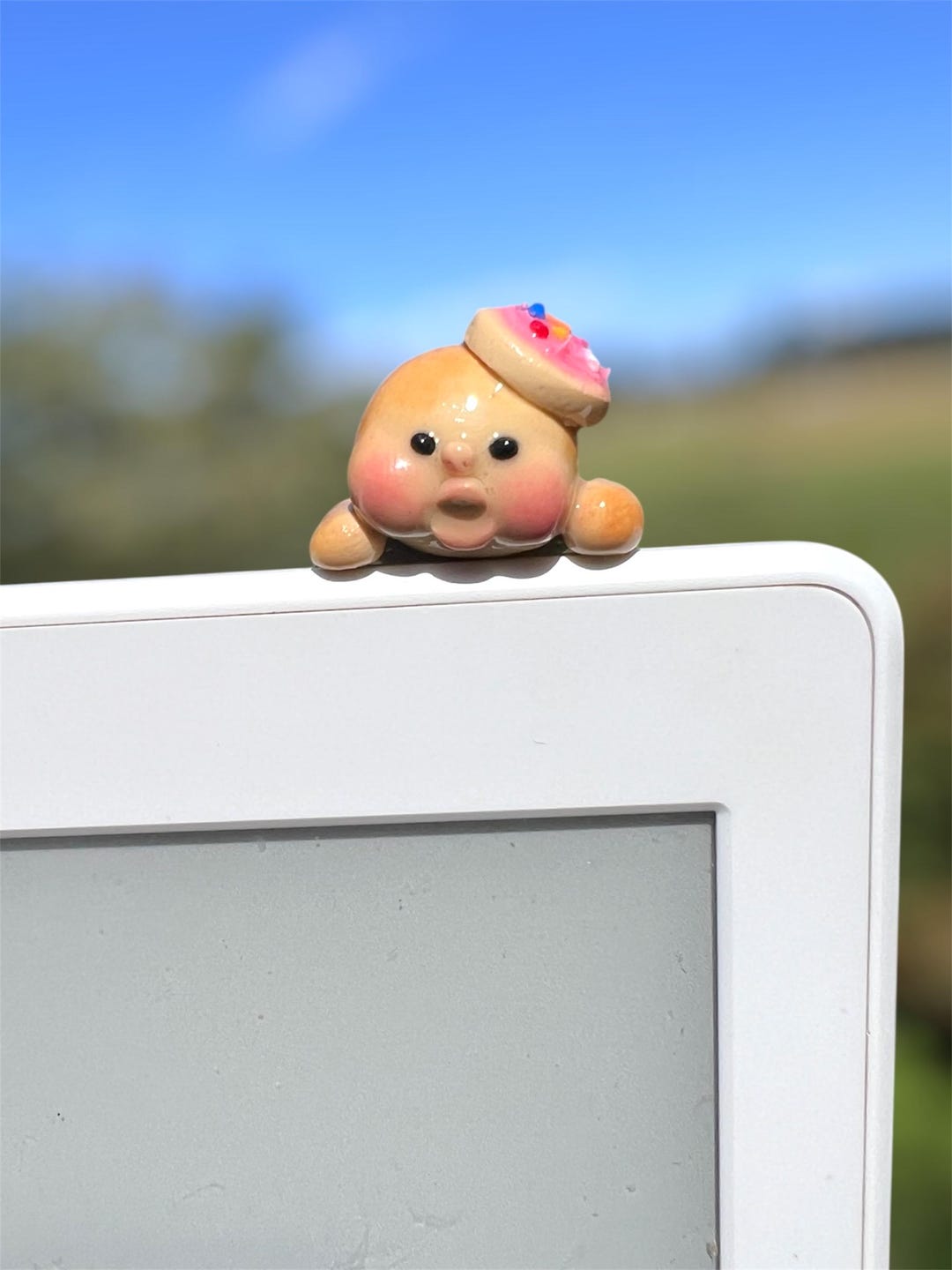 Kawaii Sugar Cookie Baby Hipper, Tiny Handmade Phone Charm, Decorative ...