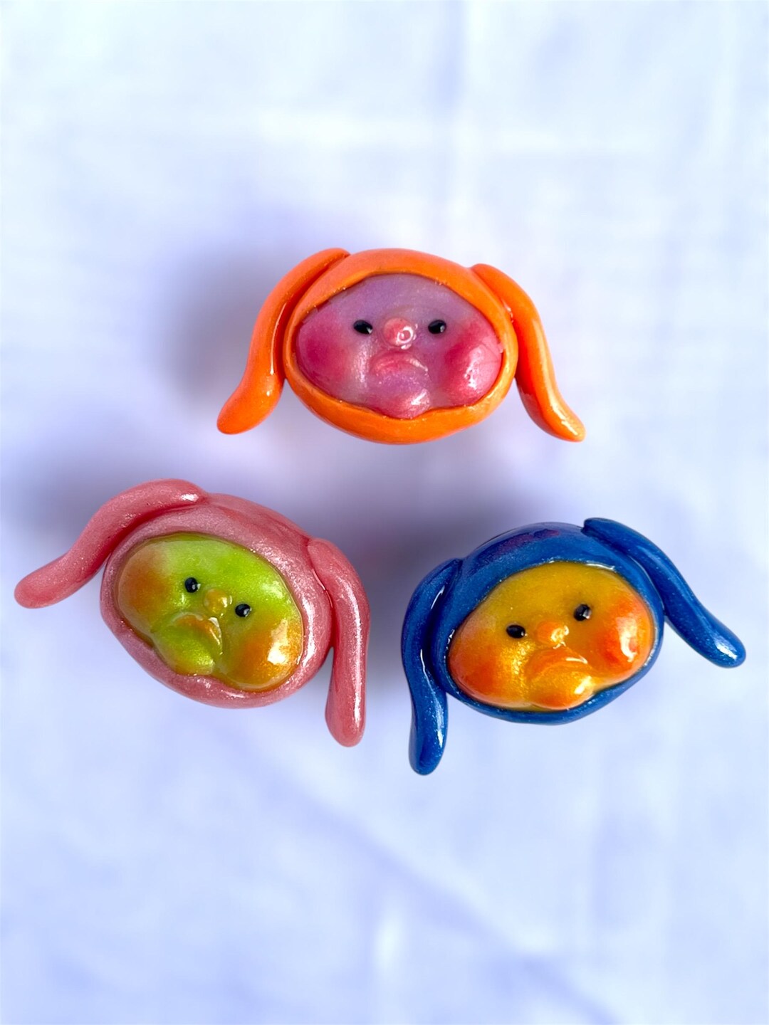 Cute Elf Bunny Magnet, Kawaii Handmade Fairy Magnets, Funny Animal ...