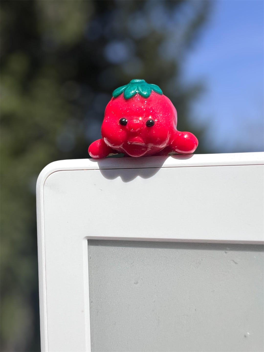 Kawaii Tomato Baby Hipper,tiny Handmade Phone Charm, Decorative Veggie ...