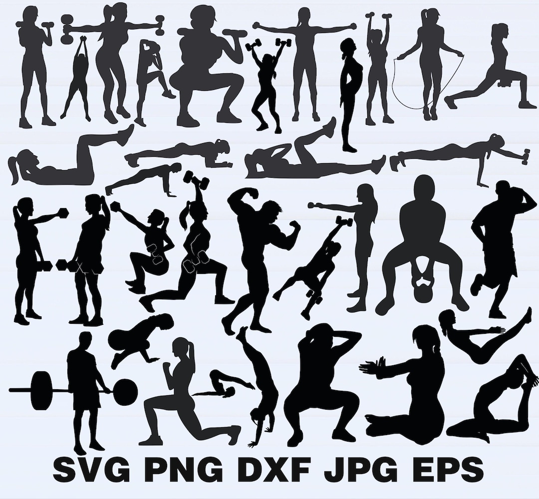 Gym SVG Bundle, Gym Png Bundle, Gym Clipart, Gym Svg Cut Files for ...