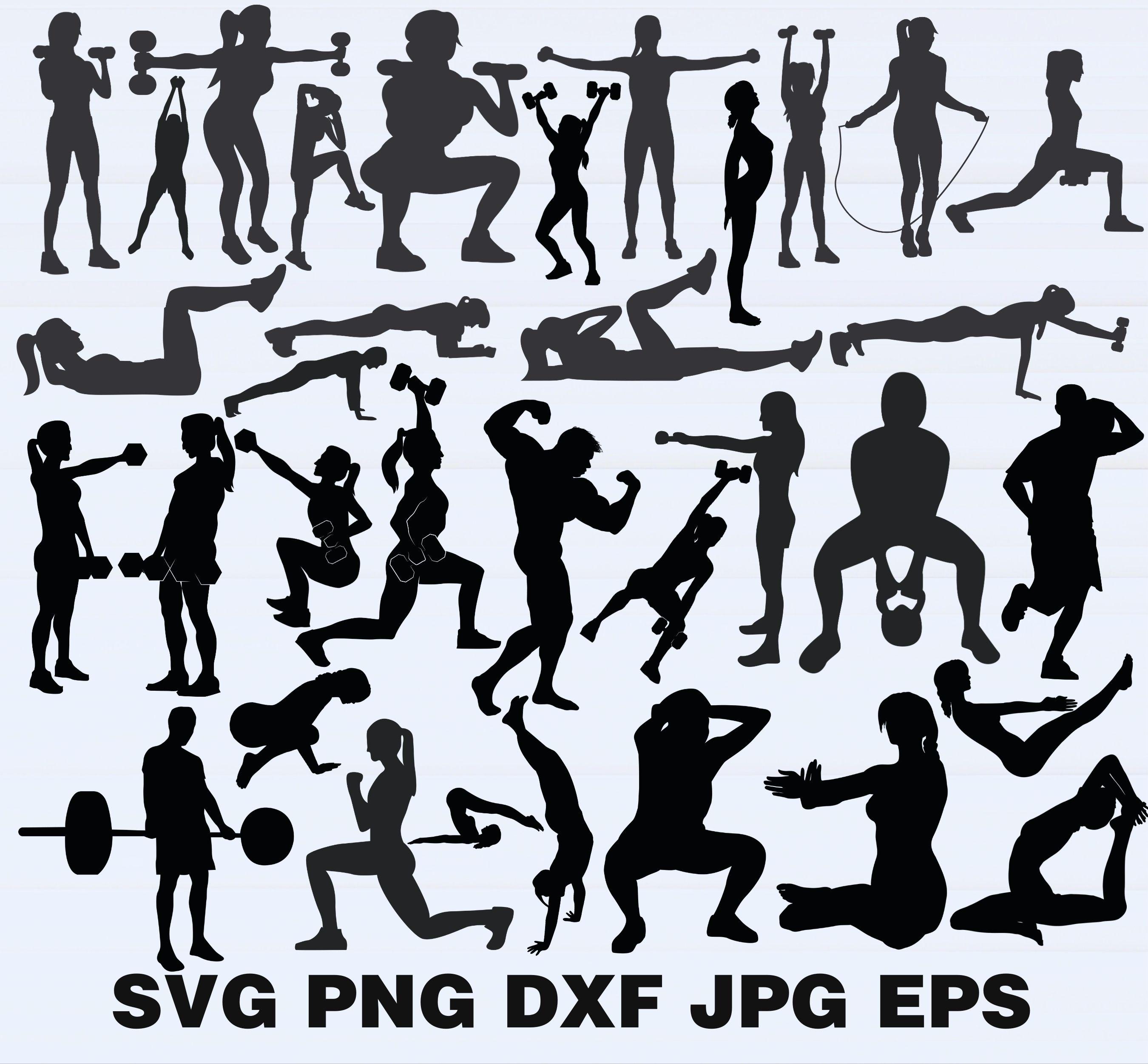 Gym SVG Bundle, Gym Png Bundle, Gym Clipart, Gym Svg Cut Files for ...