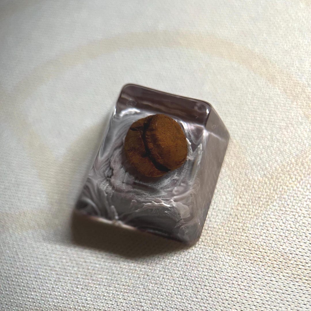 Coffee Bean Artisan Keycap (MX Stem) - Etsy