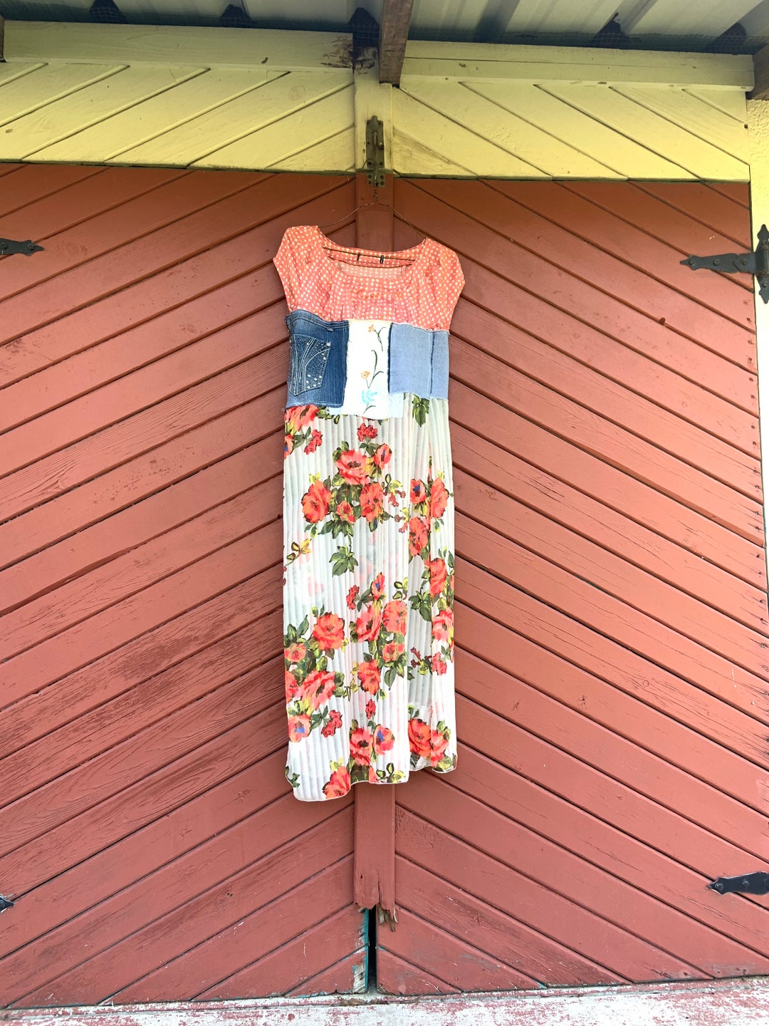 Ladies Upcycled Long Patchwork Summer Clothing, Reclaimed, Boho ...