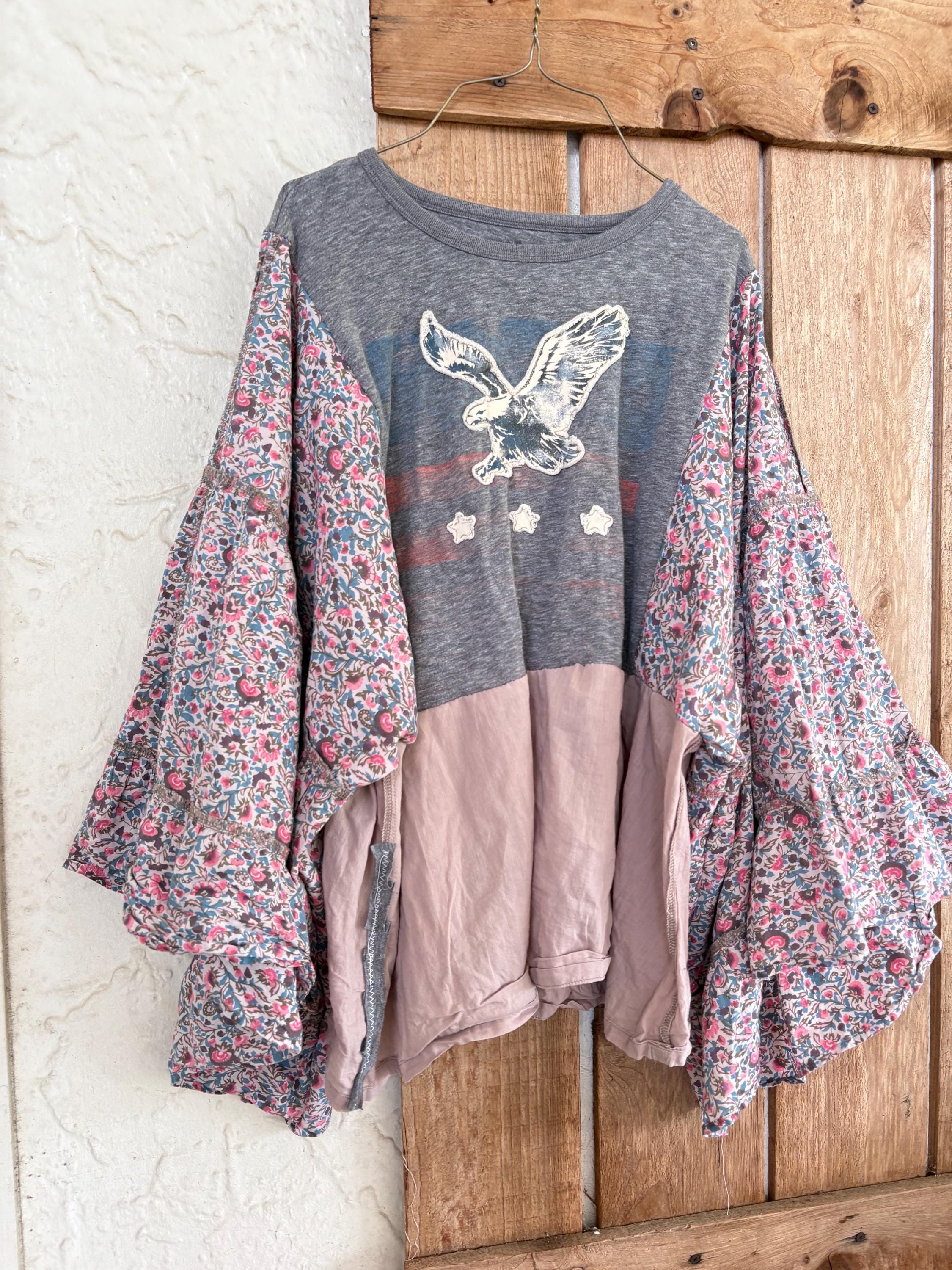 NEW Boho Poncho Blouse Sewing Classes, Upcycled Sewing, Video, DIY ...