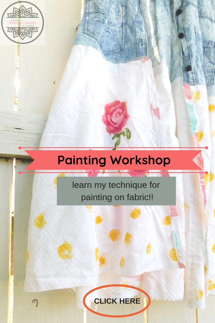 Painting Tutorial Painting On Fabric Learn To Paint Diy | Etsy