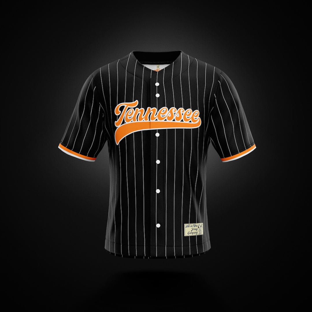Vintage-inspired Tennessee Collegiate Baseball Jersey - Pinstripe ...