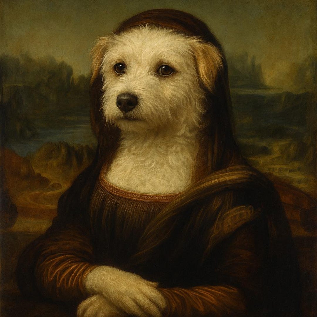 Digital Download -custom Mona Lisa Has Gone Furry | Custom Pet ...