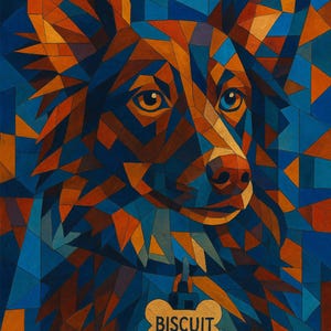Digital Download - Custom Picasso Cubism Dog Portrait | Abstract Pet ...