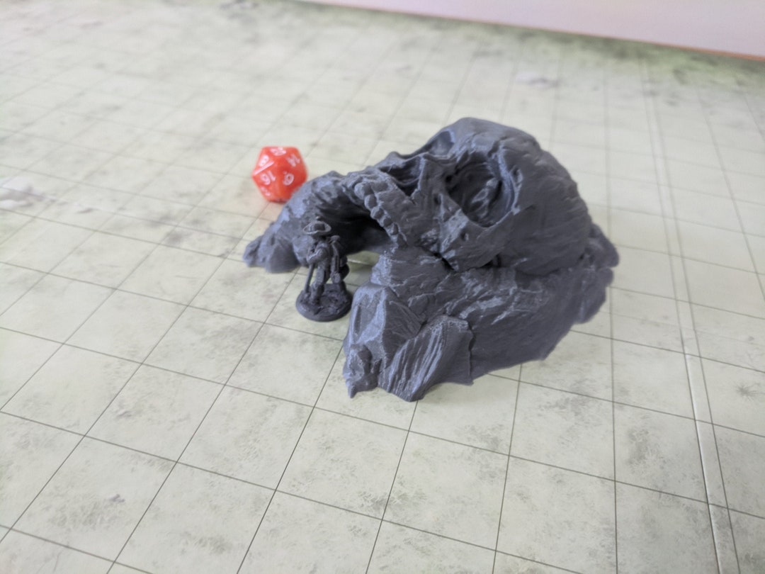 Unpainted Skull Cavern DND Terrain | 3D Printed Cave Entrance - Etsy