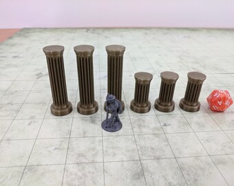 Bronze Dwarven Pillars Columns 28mm Scale Fantasy Terrain - Etsy