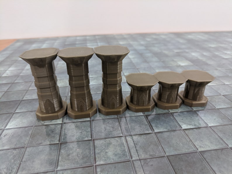 Dwarven Pillars Columns 28mm Scale Fantasy Terrain - Etsy