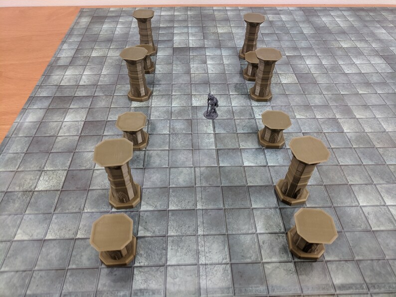 Dwarven Pillars Columns 28mm Scale Fantasy Terrain - Etsy