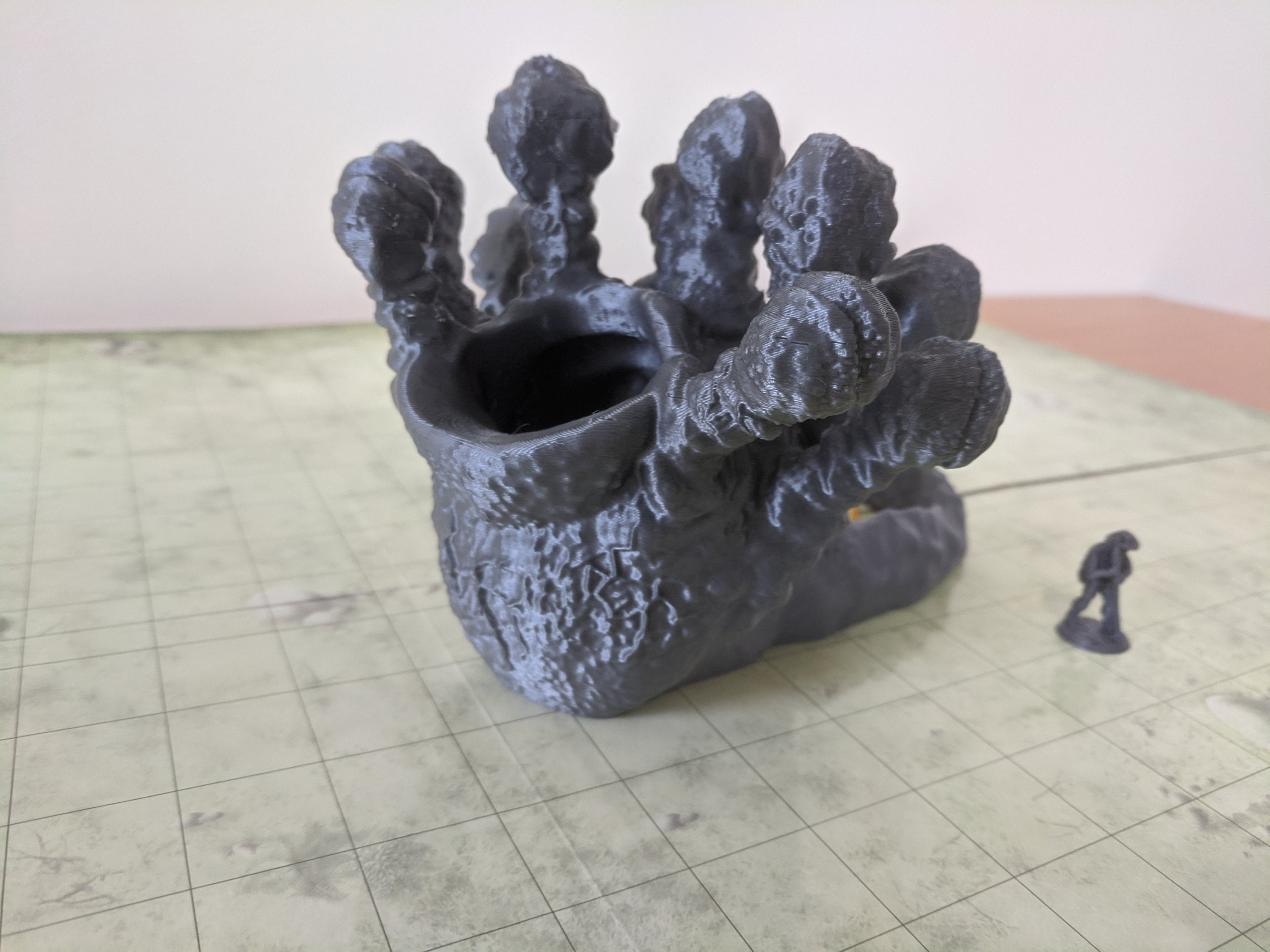Gray Beholder Dice Tower, Fantasy RPG Terrain, 28mm Scale - Etsy