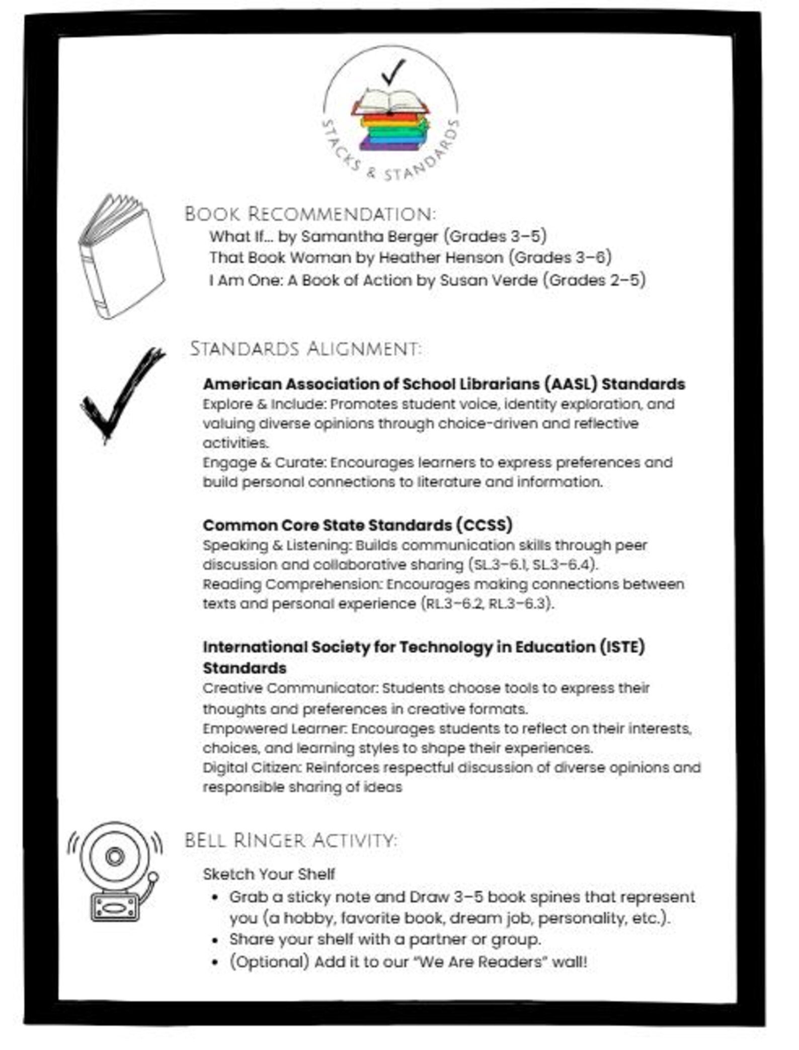 Dewey Decimal Coloring Sheet | Library Worksheet + Book Recs & Bell ...
