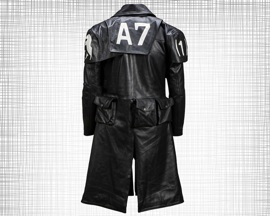 A7 Fallout NCR Ranger Duster Coat – Men’s Black Trench Long Jacket ...