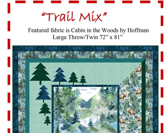Trail Mix Panel Frame Quilt Pattern, the Fabric Addict TM23, Yardage ...