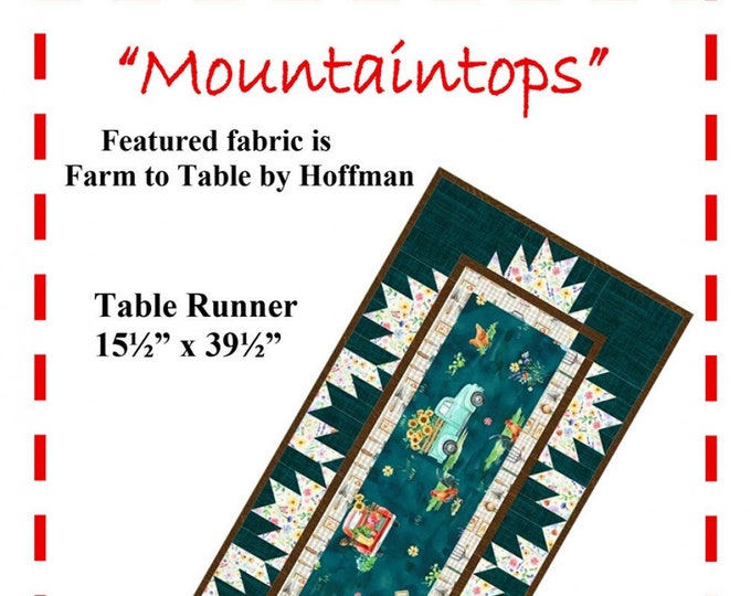 Simply a Pleasure Table Runner Quilt Pattern, TLP1200, Place Mats ...