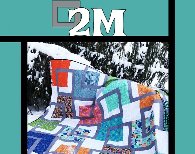 2M Quilt Pattern, VRDOQ053, Fat Quarter Friendly, Modern Floating ...