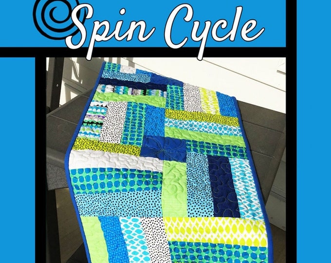 Spin Cycle Quilt Pattern, VRDOQ057, Jelly Roll Friendly, 2.5" Precut ...