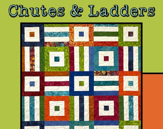 Chutes and Ladders Quilt Pattern, VRDMC079, Jelly Roll Friendly, 2.5 ...