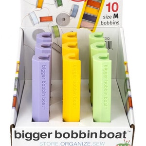 Bigger Bobbin Boat, Dritz 887-PDQ, Size M Bobbin Organizer, Long Arm ...