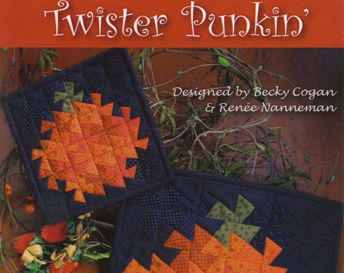 Twister Punkin Quilt Pattern, LP4, Fall Autumn Pumpkin Quilt Pattern ...