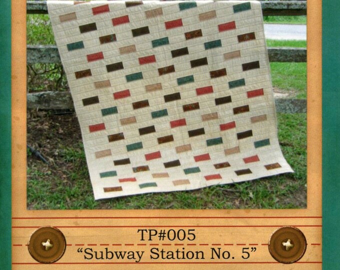 Subway Station No 5 Chubbie Quilt Pattern, TP005, Easy Beginner Quilt ...