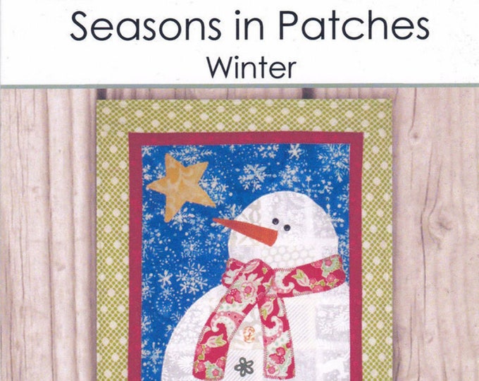 Seasons in Patches Winter Quilt Pattern Snowman Mini Quilt or - Etsy