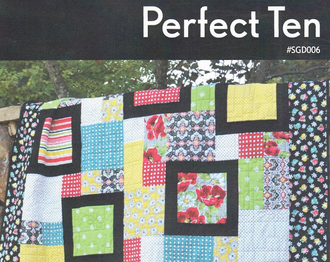 Perfect Ten Quilt Pattern, Swirly Girls Design SGD006, Fat Quarter ...