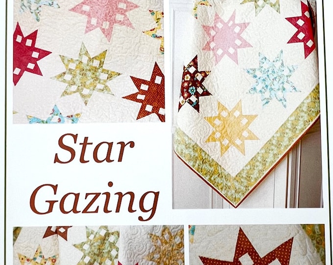 LAST CALL Star Gazing Quilt Pattern, TPB1207, 12 FQ Fat Quarter ...