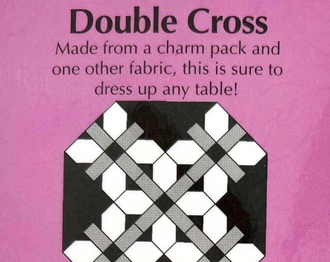 Double Cross Quilt Pattern, Pieced Tree Patterns TINY54, Charm Square ...