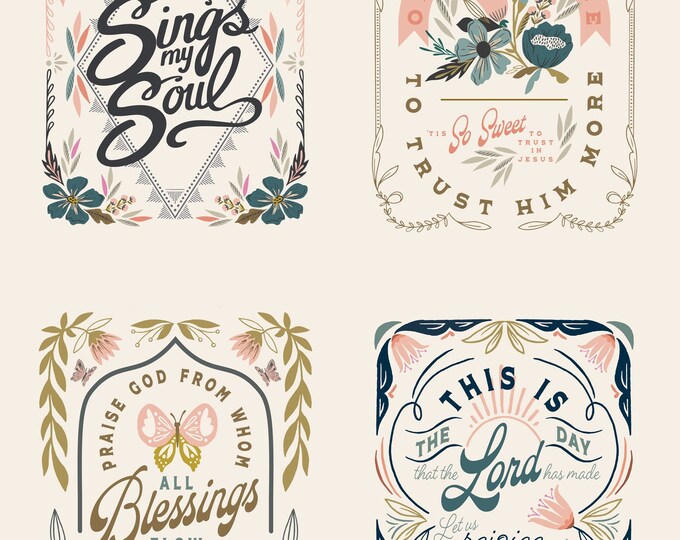 Songbook A New Page Fabric Panel, 24" X 44", Moda 45520 11, Christian ...