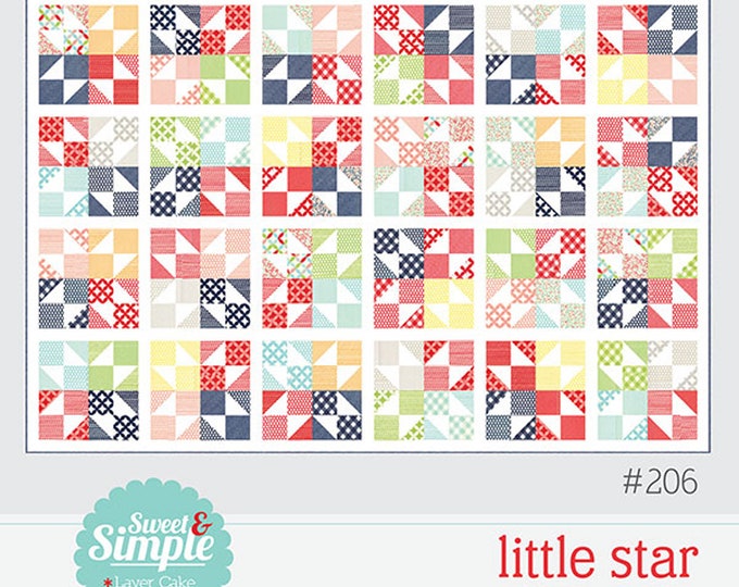 Little Star Quilt Pattern, Layer Cake Friendly, Thimble Blossoms TB 206 ...