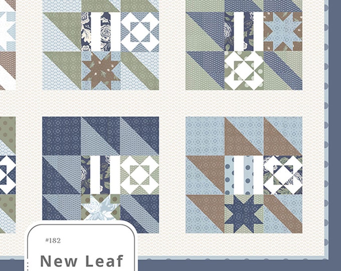 New Leaf Quilt Pattern, LB182, Layer Cake Friendly, Autumn Fall Leaf ...