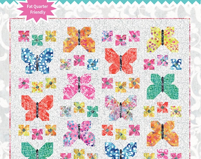 Flutter Quilt Pattern, Lella Boutique LB220, 24 Fat Eighths F8 Friendly ...