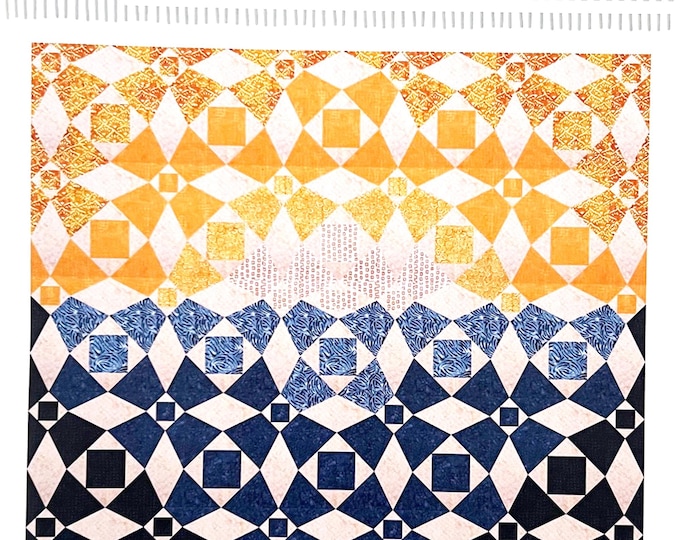 Aspen Glow Quilt Pattern, Cora's Quilts CQ2213, Yardage Friendly Flower ...