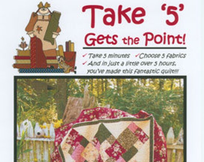Take 5 Gets the Point Quilt Pattern TP206, Yardage Friendly Beginner ...
